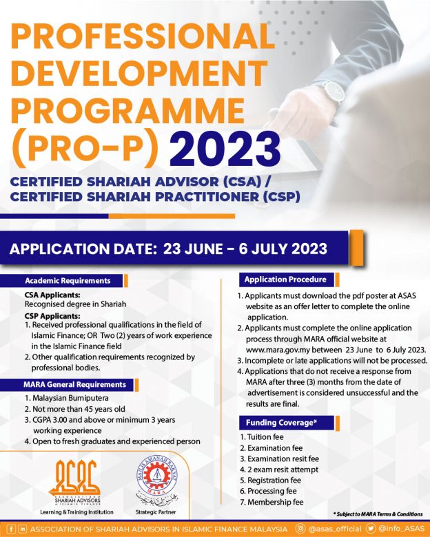 MARA Professional Development Programme (Pro-P) 2023 – ASAS PORTAL