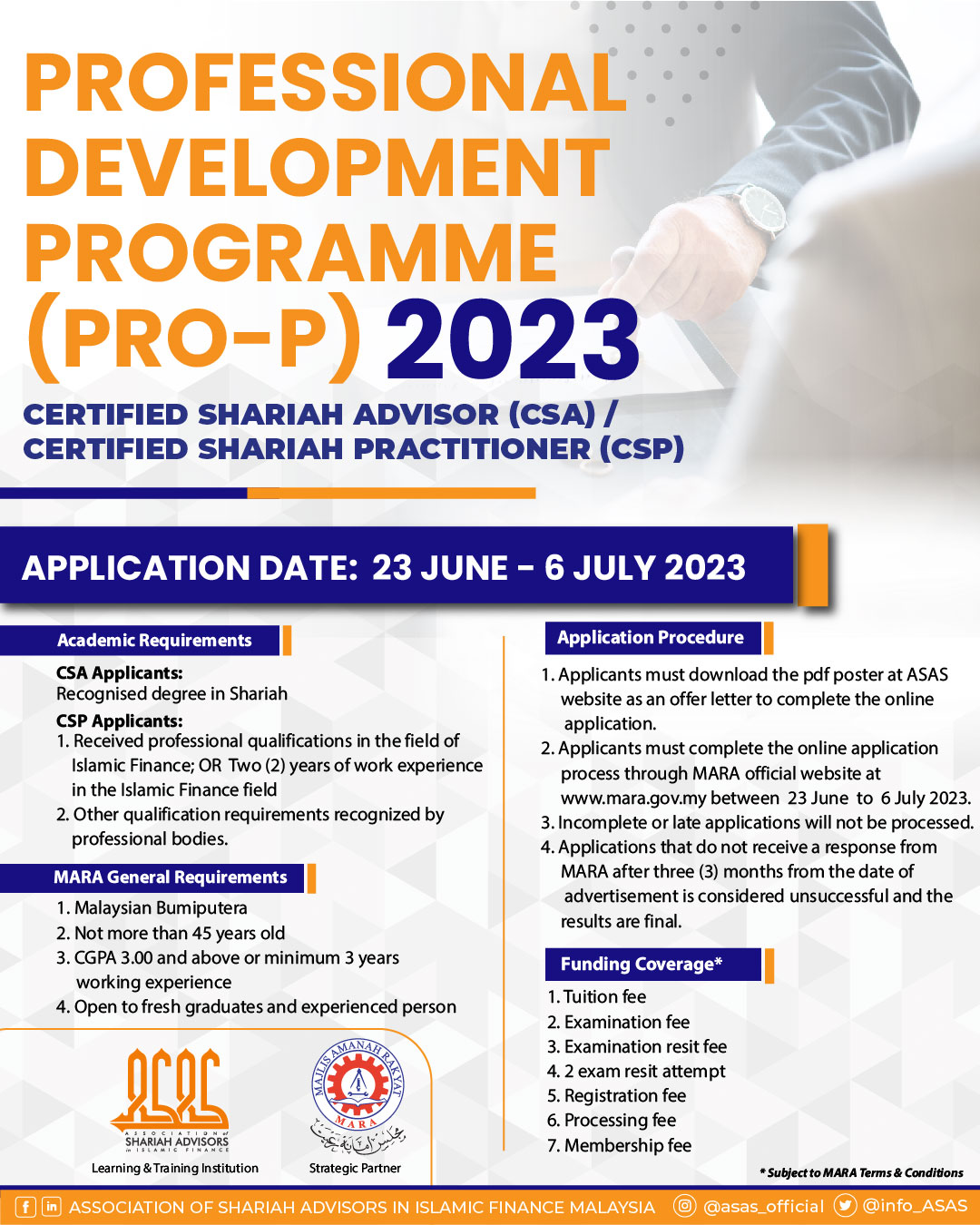 MARA Professional Development Programme (Pro-P) 2023 – ASAS PORTAL